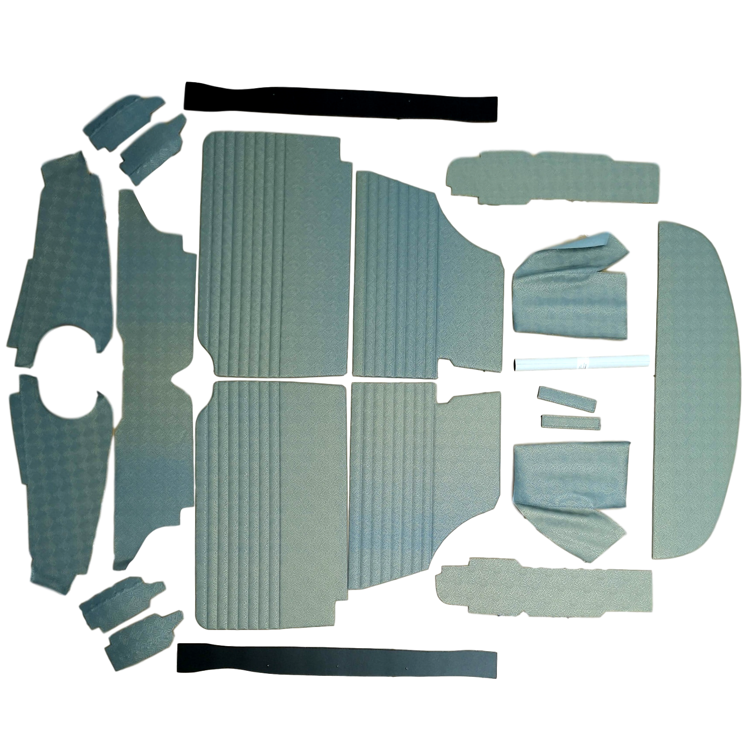 Trim Panel Kit Mk1 & Mk2 Saloon in Tartan Red (Oval Binnacle) - Bull ...